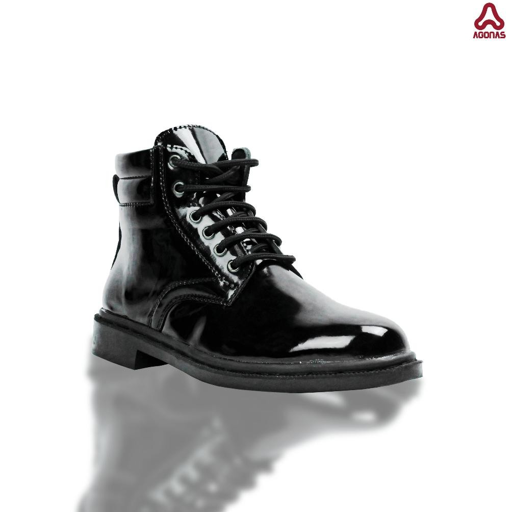 Jual Sepatu Polisi Pdl Pdh Satpam Satpol Pp Agonas Kilap Formal Model ...