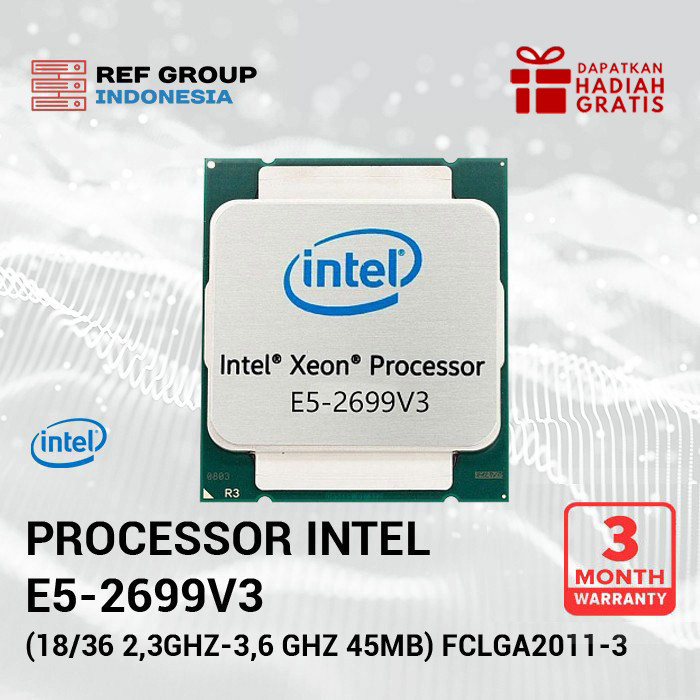 Jual e5-2699v3 Intel server peocessor CPU e5-2699 v3(18/362,3Ghz-3,6GHz ...