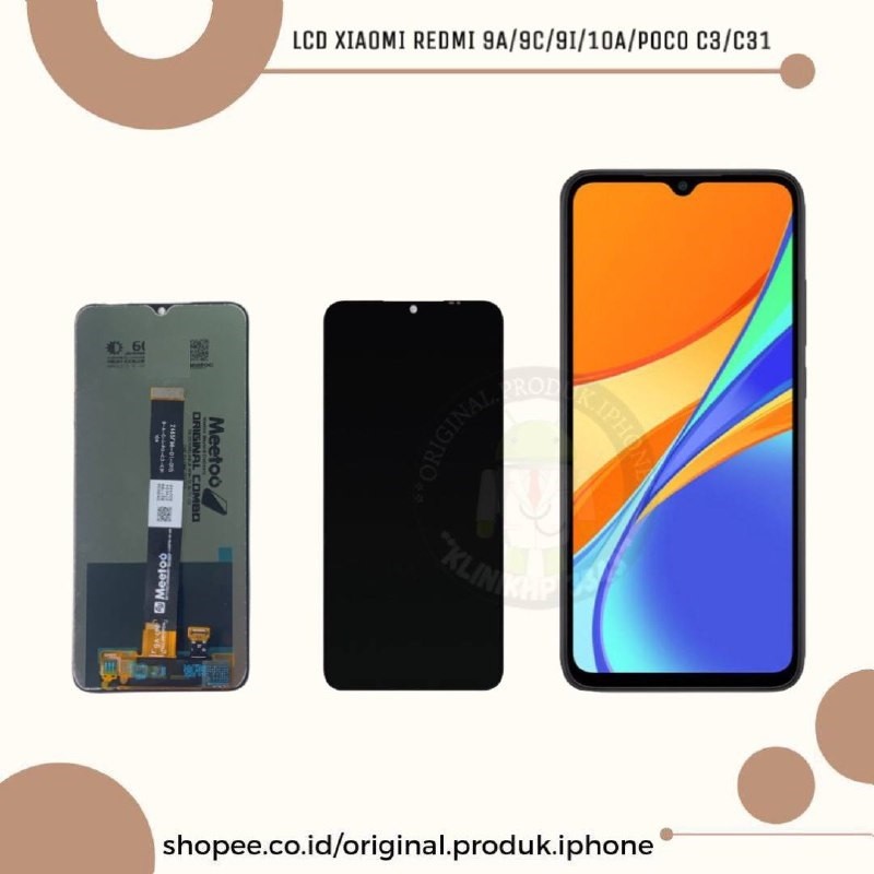 Jual LCD TOUCHSCREEN XIAOMI REDMI 9A/9C/9i/10A/POCO C3/C31 FULLSET ...