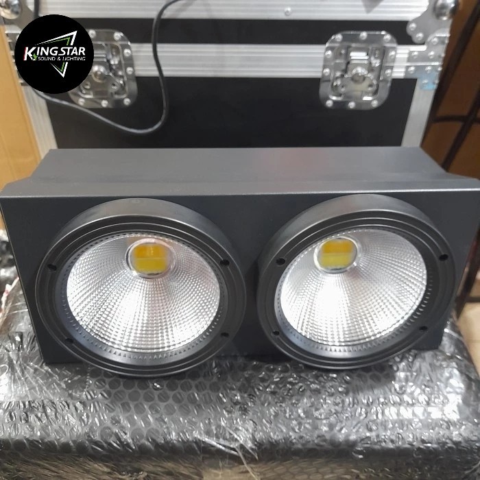 Jual TERBARU - Minibrut 2 Mata 100 watt Fresnel LED 200 Warm White DMX ...