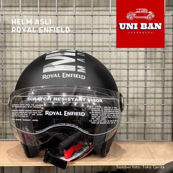 Jual Helm XL 62 cm MLG Chopper Camo Matt Black - Royal Enfield ASLI ...