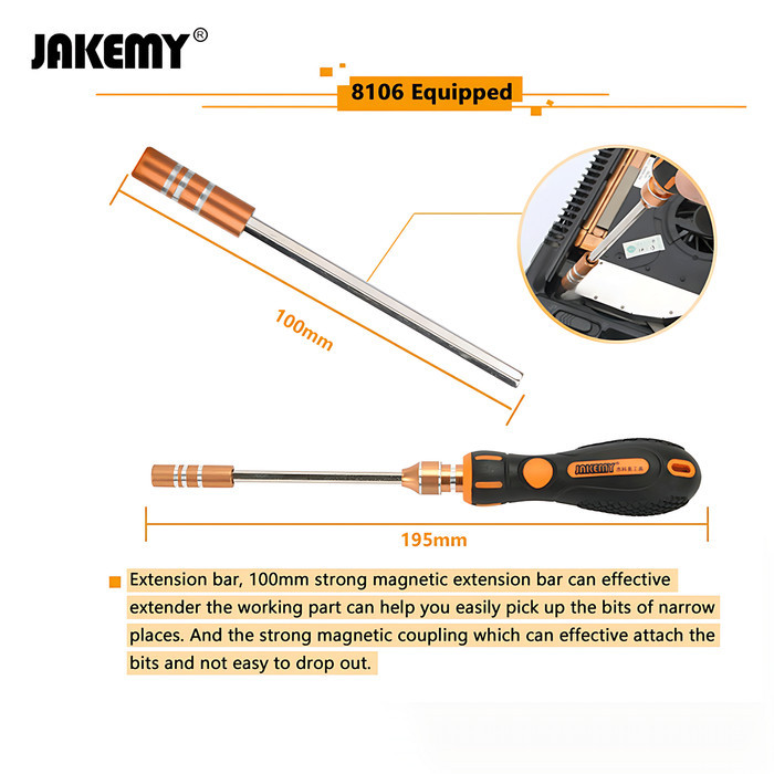 Jual Jakemy Jm-8106 38 In 1 Obeng Set Multifungsi Screwdriver Set ...