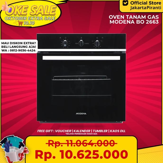 Jual Oven Gas Modena BO 2663 / Modena Gas Oven 60 cm - JABODETABEK ...