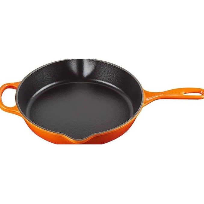 Jual Le Creuset Signature Skillet frying Pan 26CM Cast Volcanic orange ...