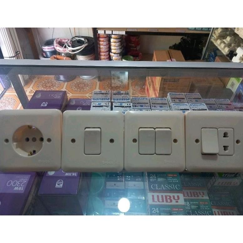 Jual Saklar 1,Saklar 2, Stop Kontak, Saklar 1 + S.K tembok IB Broco ...