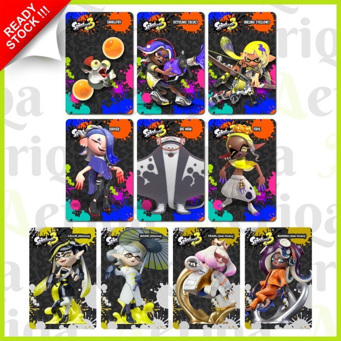 Jual Amiibo Clone Card Splatoon 3 - Paket NFC Kartu PVC | Shopee Indonesia