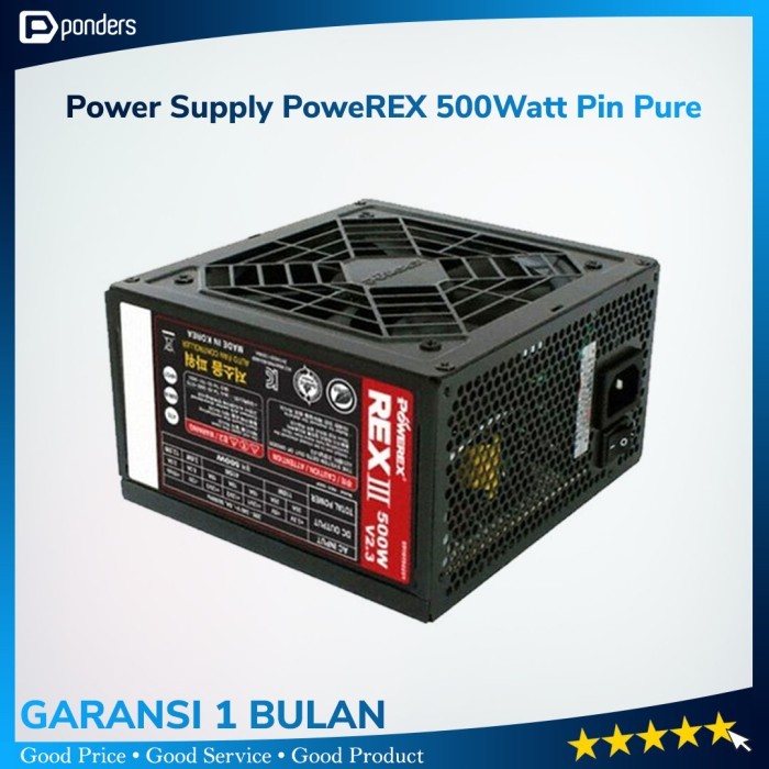 Jual PSU / Power Supply Pure Merk Powerex REX III - 500Watt | Shopee ...