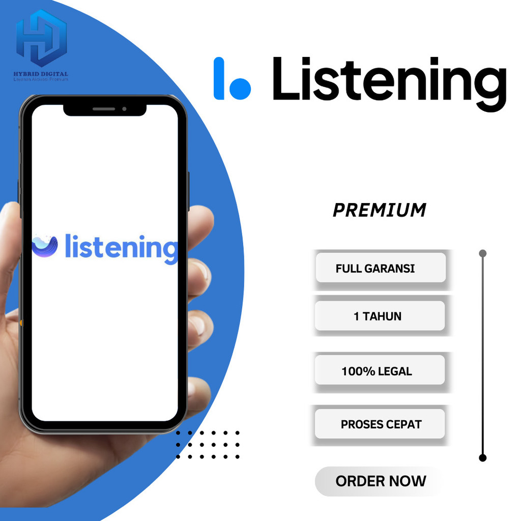 Jual Listening Ai Premium 1 Tahun Termurah Bergaransi (Proses Cepat 10 ...