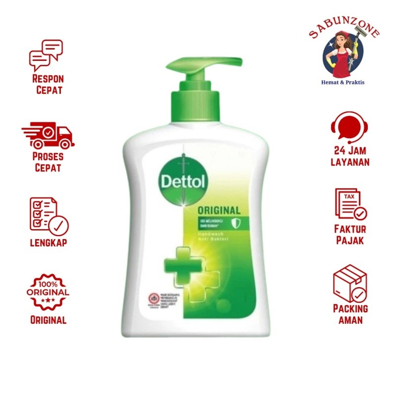 Jual Dettol Handwash Original Sabun Cuci Tangan Pump 245 ml | Shopee Indonesia