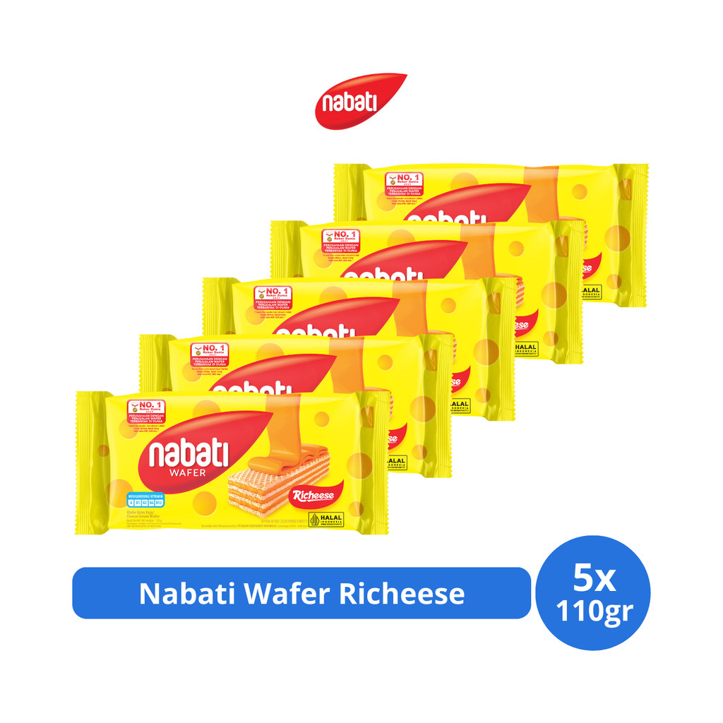 Jual Nabati Wafer Richeese 110gr x 5 pcs | Shopee Indonesia