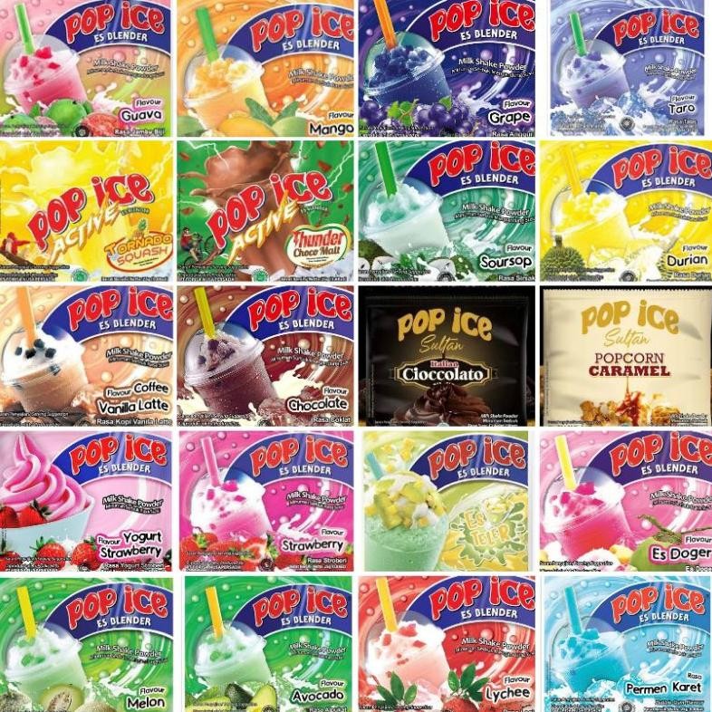Jual POP ICE Aneka Rasa Renceng |POP ICE UYU Isi 10 Sachet MINUMAN POP ...
