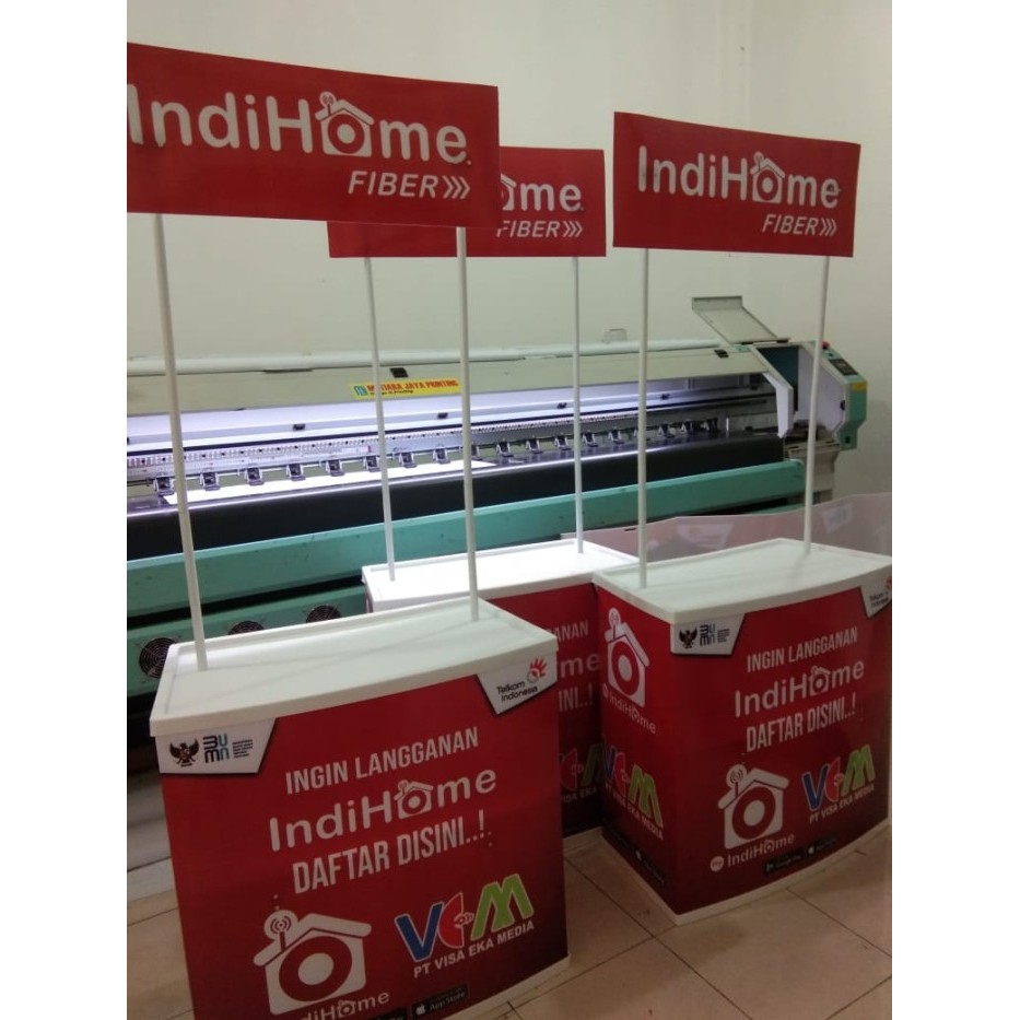 Jual Promo Event Desk, Meja Promosi Standard,Meja Pameran Plus Printing ...