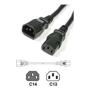 Jual Kabel power output ups pdu to server c13 to c14 16A 1.5mm 2 Meter ...