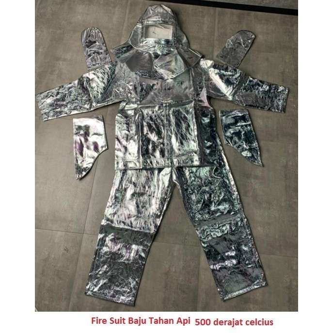 Jual Jual fireman outfit suit fire fighting jacket aluminized heat ...