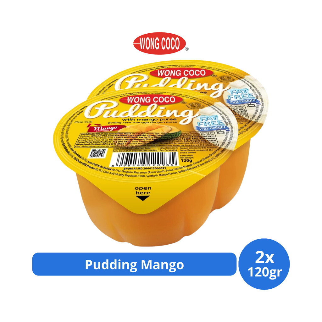 Jual Wong Coco Pudding Mango 120gr x 2 pcs | Shopee Indonesia