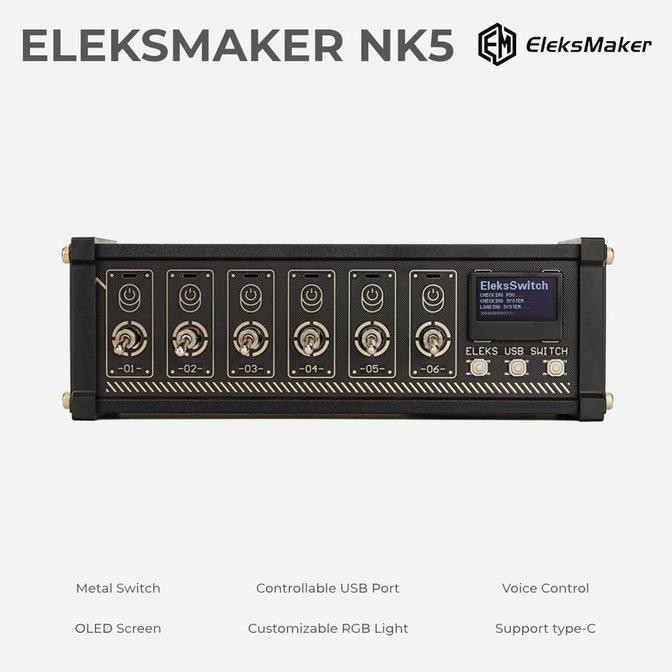 Jual Eleksmaker NK5 USB Switch Hub | Shopee Indonesia