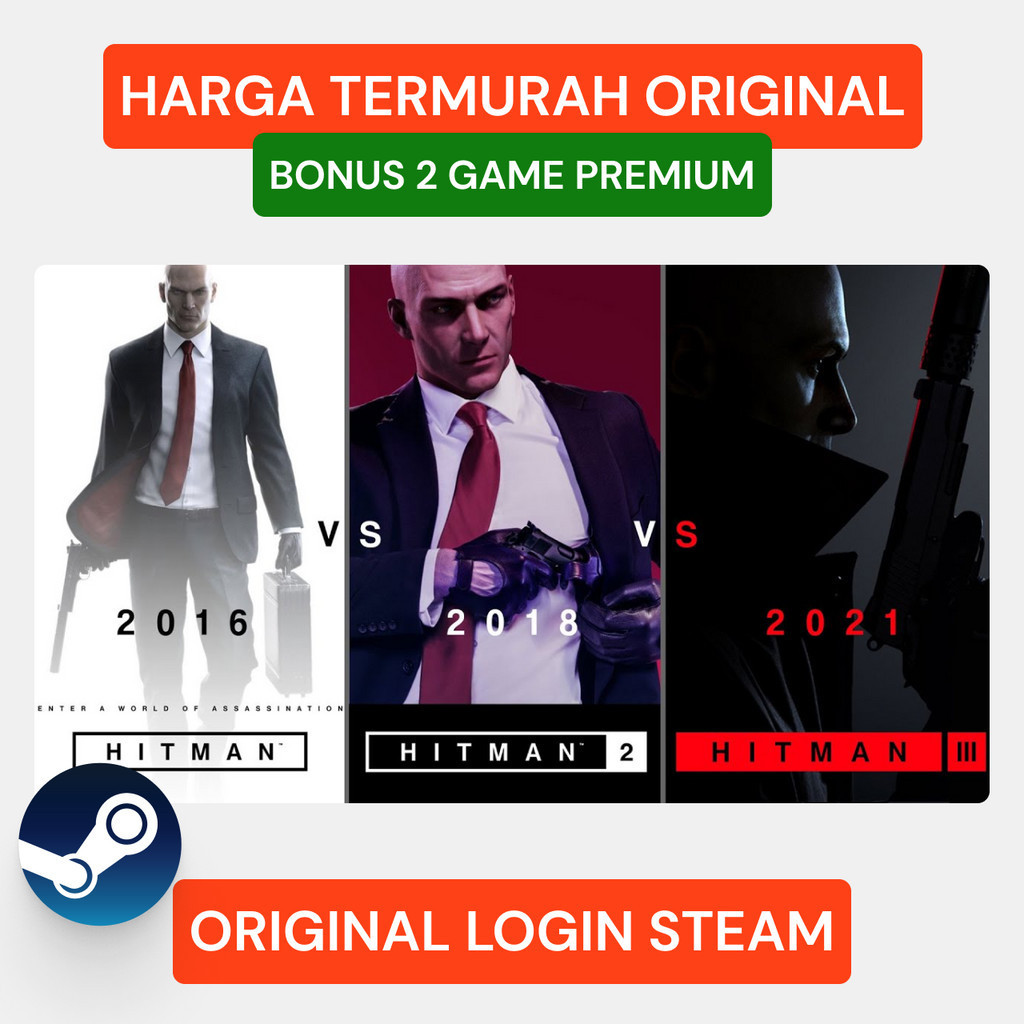 Jual Hitman World of Assassination - Hitman 1 2 3- Orignal Game Steam Laptop PC Steam Deck ...