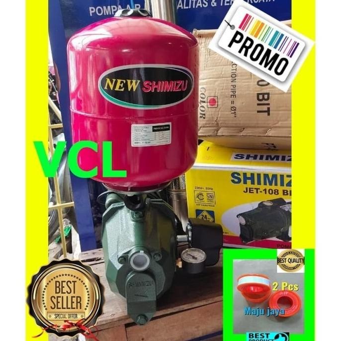 Jual pompa air dorong otomatis shimizu semi jet 100 tabung national ...