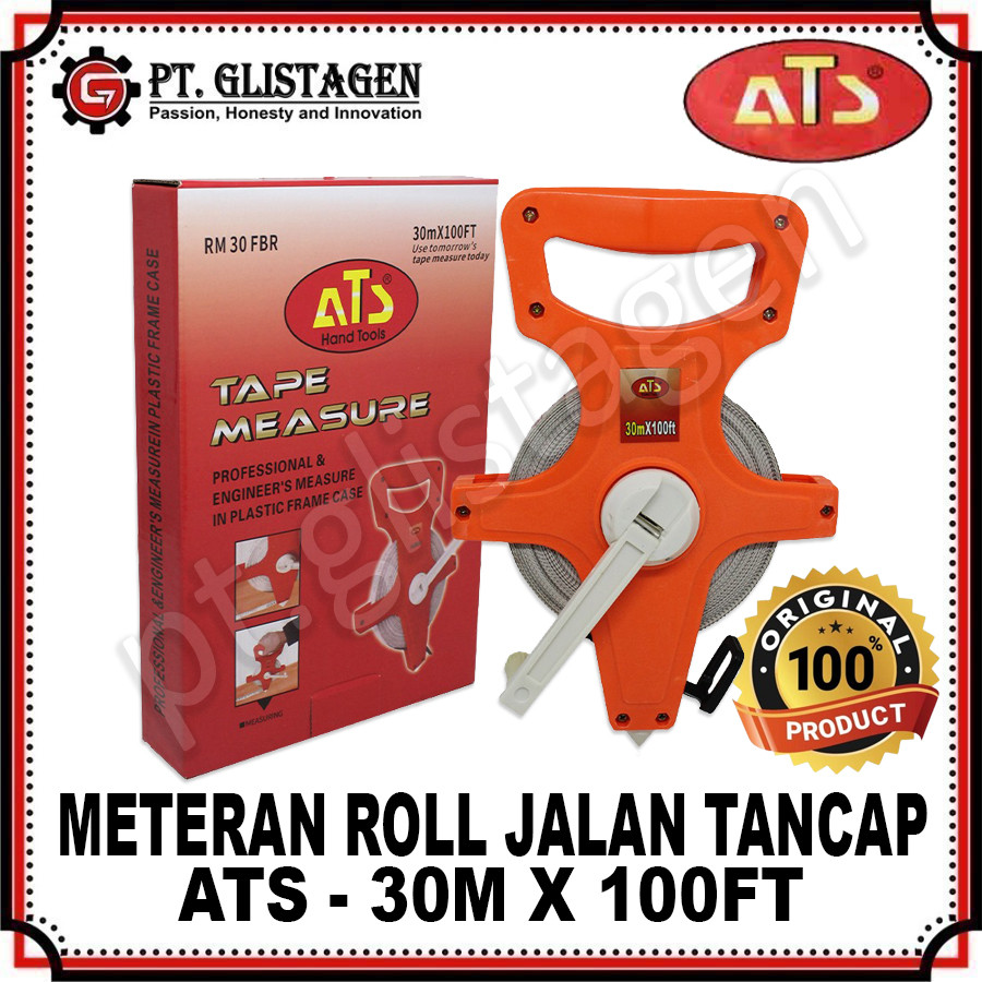 Jual ATS Meteran Jalan 30 Meter Meteran Roll 30 Meter Meteran Gulung ...
