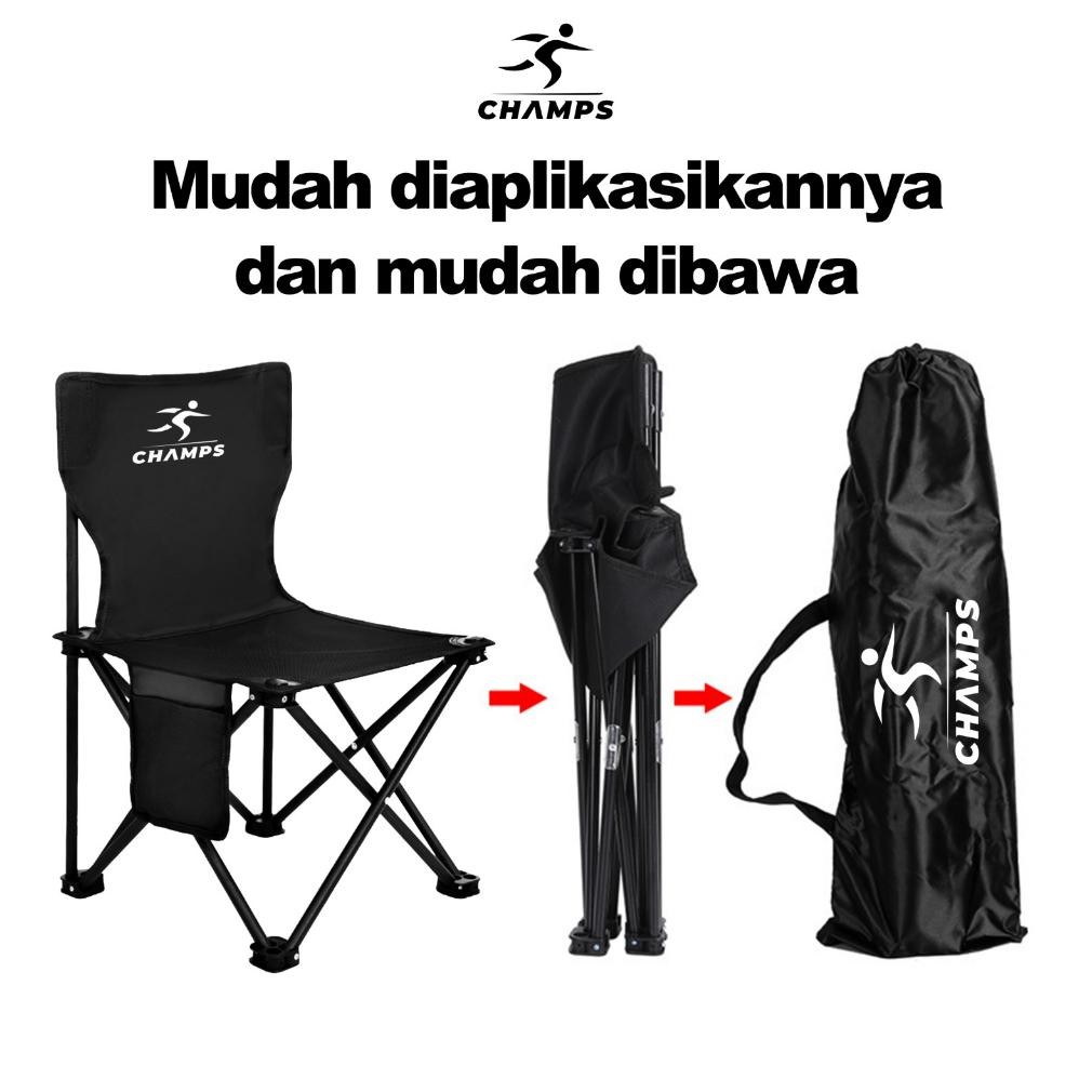 Jual Super Murah Champs Kursi Lipat Outdoor Portable Kursi Camping Folding Chair Gunung Kemah ...