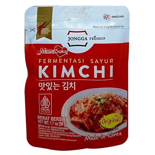Jual S12620 KIMCHI JONGGA ORIGINAL 50GR SACHET MAJU BERSAMA | Shopee ...