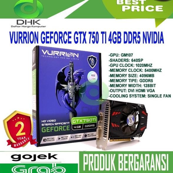 Jual HARGA DISC - VGA VURRION GTX 750 TI 4GB DDR5 NVIDIA GEFORCE ...