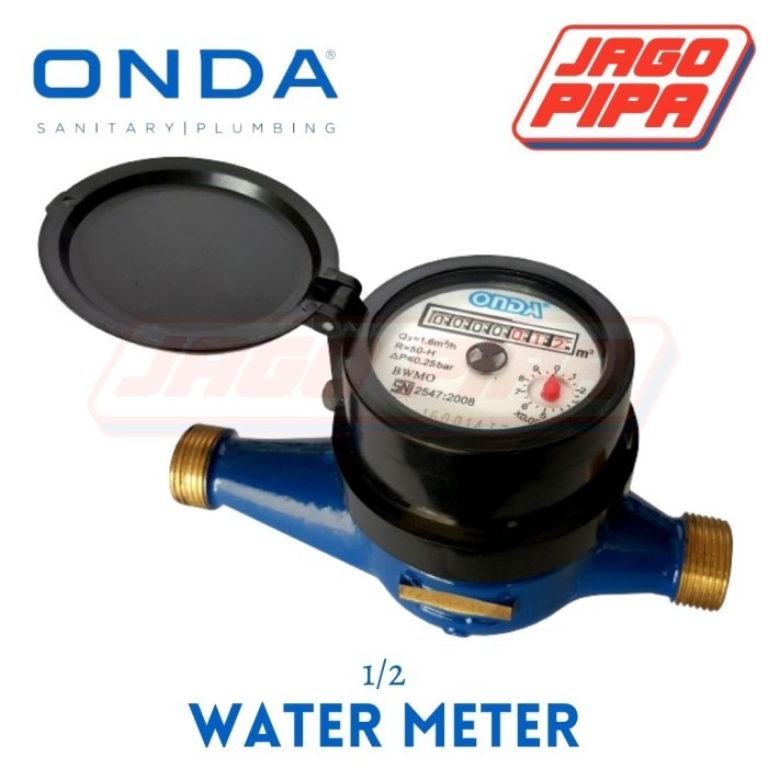 Jual ONDA Water Meter Brass Meteran Air PDAM SNI - 1/2" | Shopee Indonesia