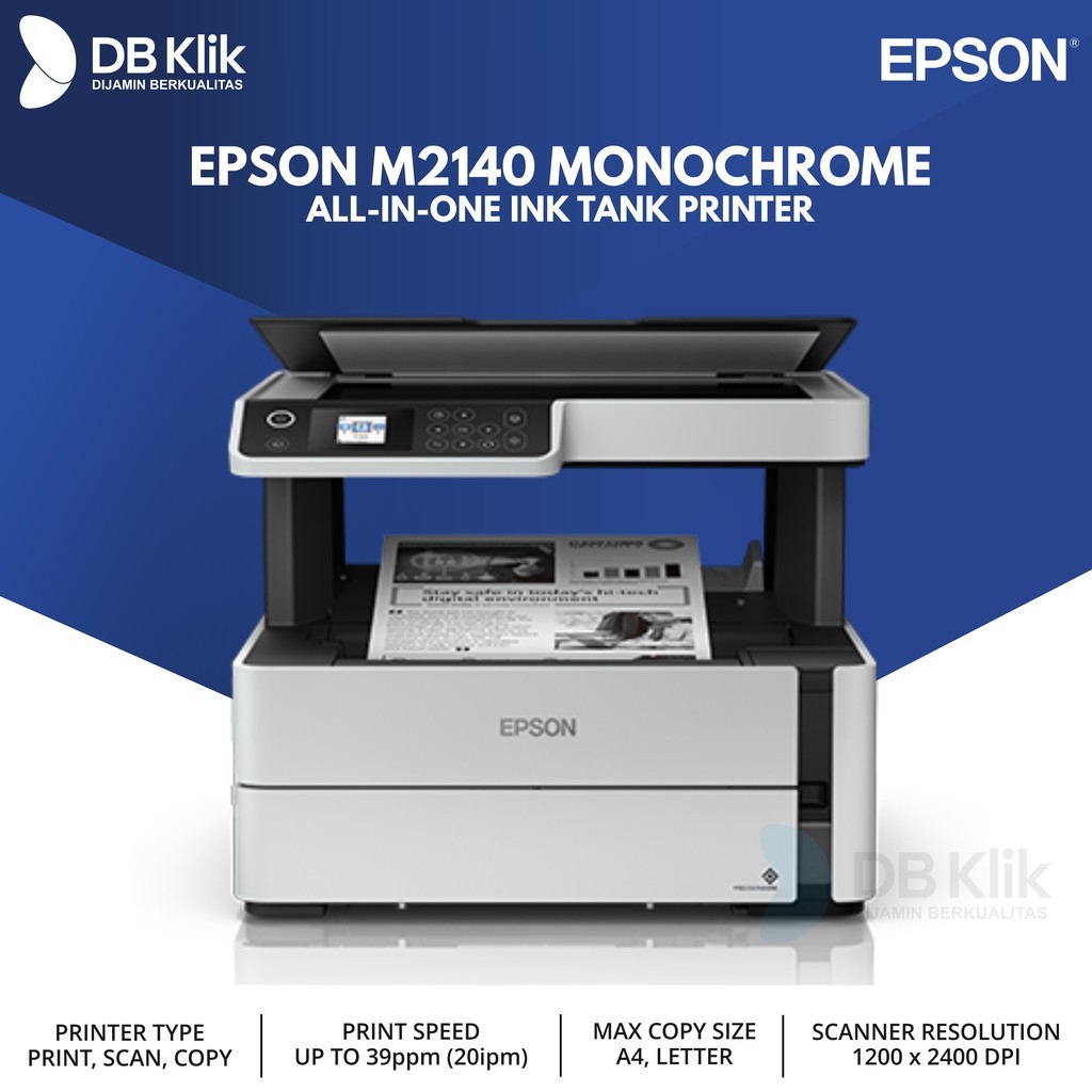 Jual Epson Printer M2140 Monochrome - M2140 Ink Tank Printer | Shopee ...