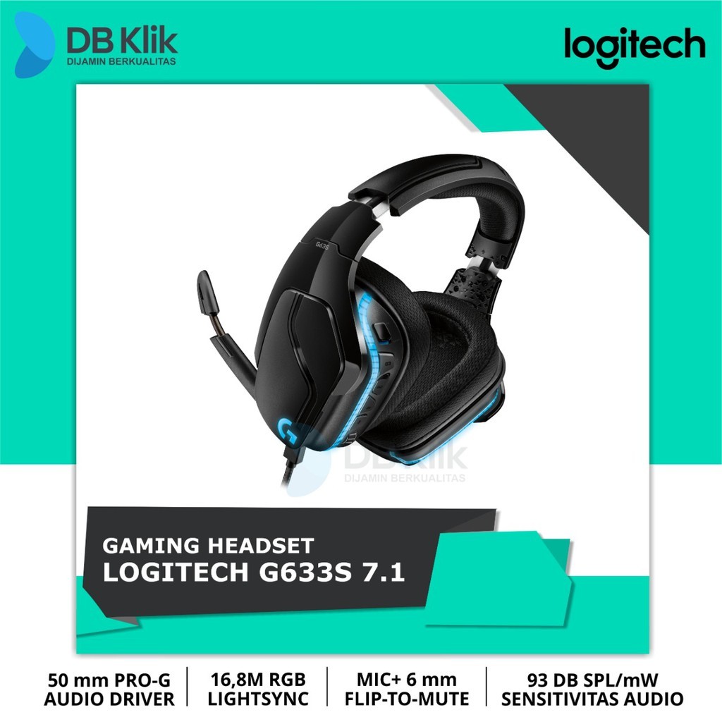 Jual Logitech G G633s Headset Gaming Wirred LightSync RGB | Shopee Indonesia