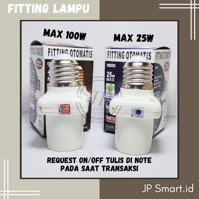 Jual HARGA DISC - Fitting Lampu Otomatis timer fitting sensor lampu ...
