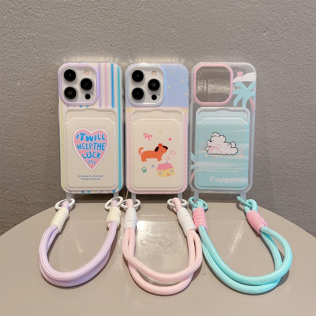 Jual Puppy Cute Aesthetic Card Holder Lucu Case Redmi A3 Note 13 Pro ...