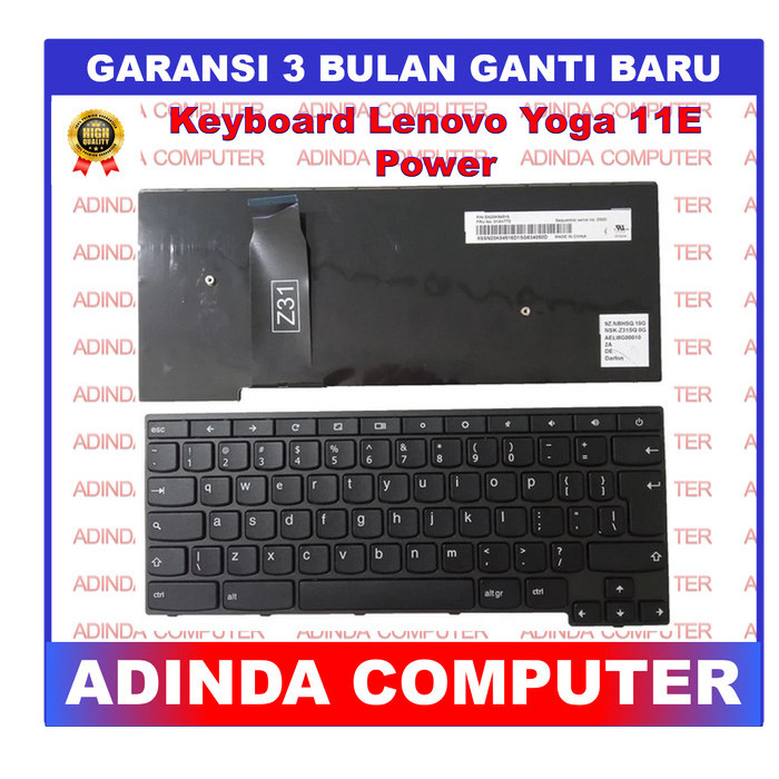 Jual Keyboard Lenovo Thinkpad Chromebook Yoga 11e UI Power Big Enter ...
