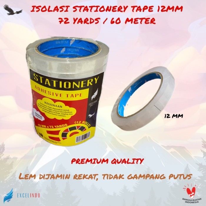 Jual HARGA DISC - Isolasi Selotip Bening Excelindo 12 mm / 1/2 Inch x ...