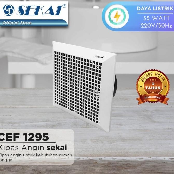 Jual Sekai CEF 1295 Ceiling Exhaust Fan 12 Inch Hexos Plafon / Kamar ...
