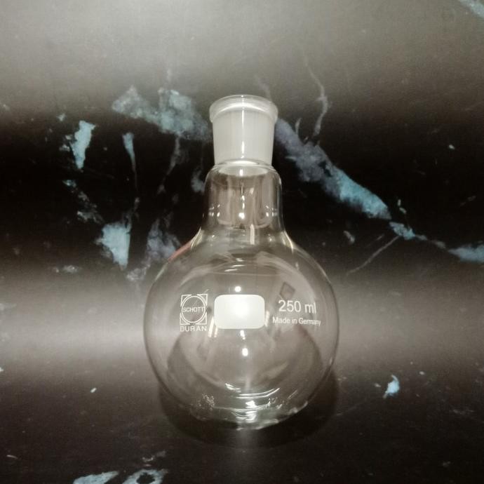 Jual Labu Alas Bulat 250 ml dengan ASA NS 24/29 DURAN | Shopee Indonesia