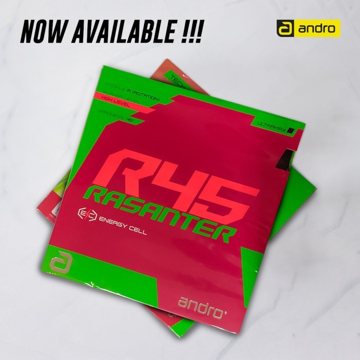 Jual Karet Bat Tenis Meja Pingpong Andro Rasanter R45 Energy Cell | Shopee Indonesia