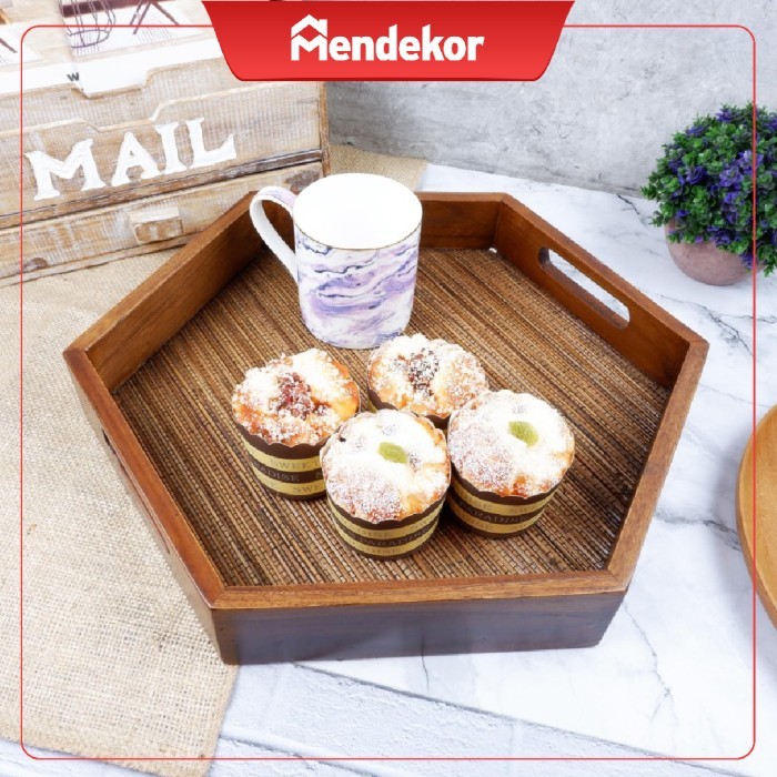 Jual Produk Ready Mahawu nampan tray kayu lidi hotel restaurant ...