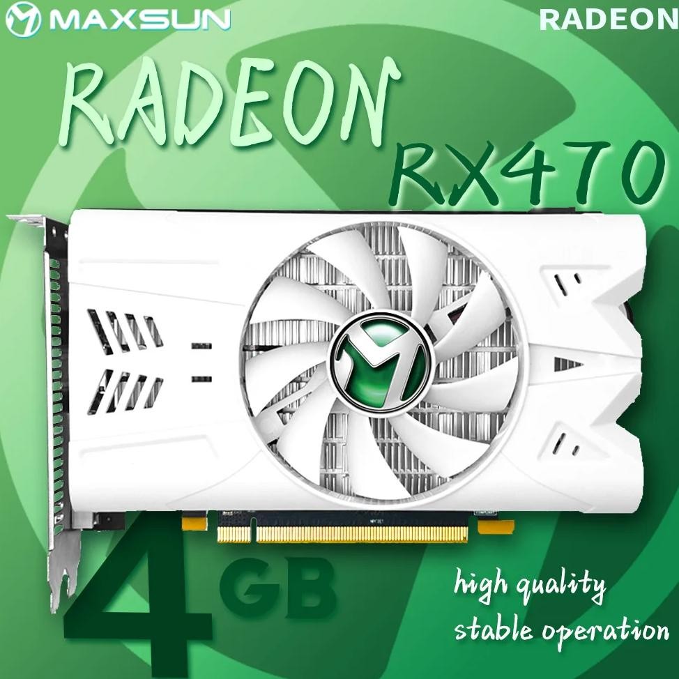 Jual maxsun amd rx 470 4gb 1792sp video graphics card gddr5 gpu 256bit 14nm rx470 4g for ...