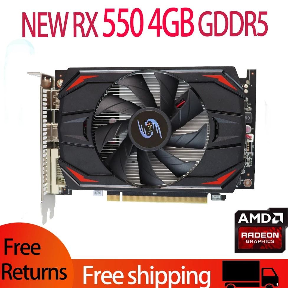 Jual rx 550 4gb new graphic card 128bit gddr5 video cards for amd ...