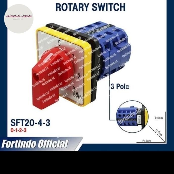 Jual selector switch fort SFT20-4-3 3pole | Shopee Indonesia