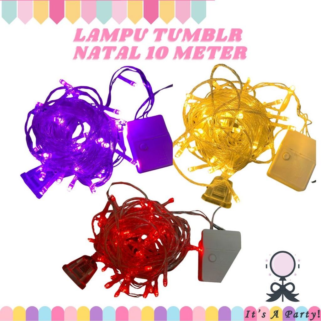 Jual Lampu Natal Led 10Meter Lampu Twinkle Light Lampu Tamblr Lampu ...