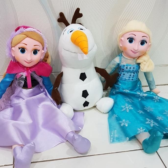Jual Boneka Set frozen (elsa,anna dan olaf) LS01 | Shopee Indonesia