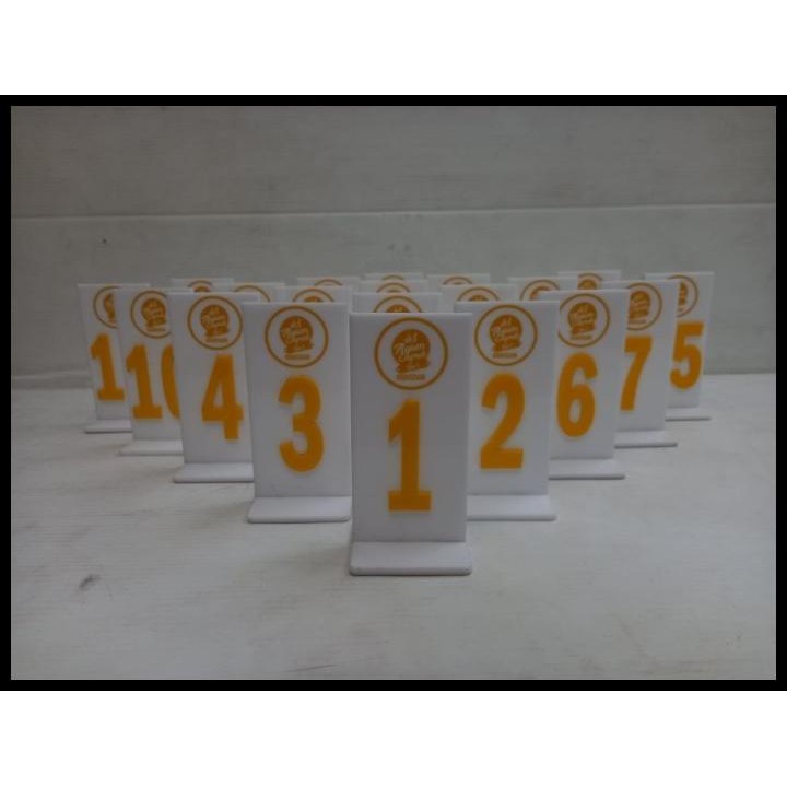 Jual HOT DEAL JUAL NOMER MEJA CAFE / RESTO PENANDA MEJA BAHAN AKRILIK ...