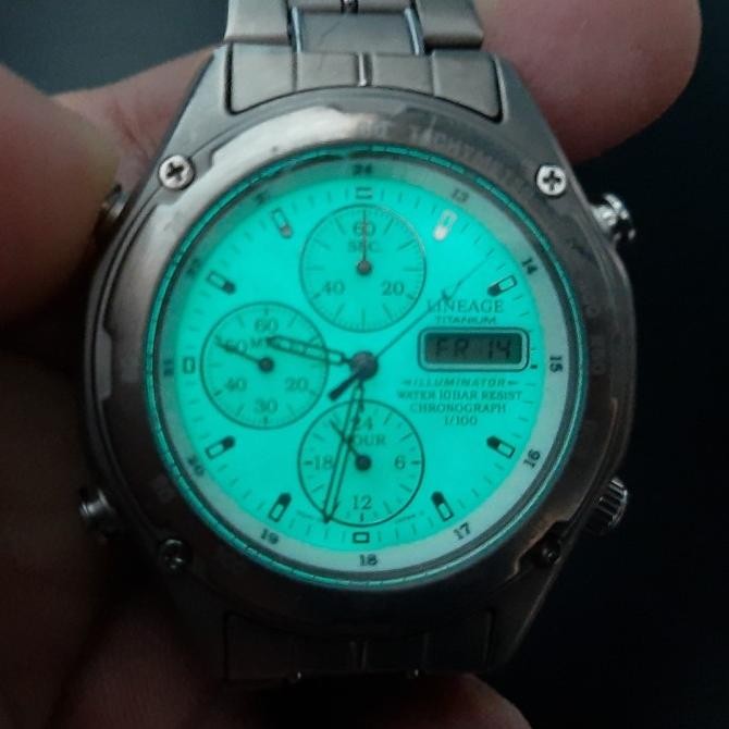 Jual Casio Lineage Titanium LIS-001 Jam tangan Pria Analog + Digital ...