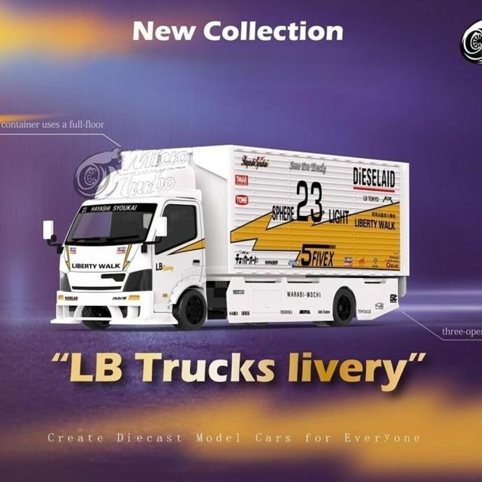 Jual Micro Turbo HINO 300 Custom GullWing Truck LB Livery Flash 23 LBWK ...