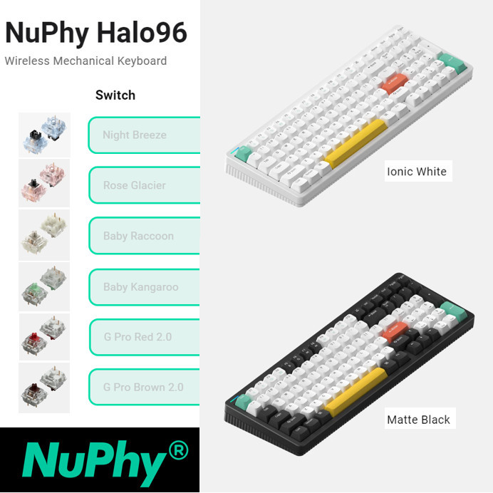 Jual Nuphy Halo96 Wireless Mechanical Keyboard | Shopee Indonesia