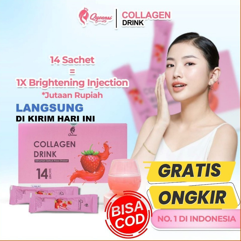 Jual Original Bpom > [Promo Harga] Queensi Collagen Drink 100% Bpom Queensi Minuman Colagen ...