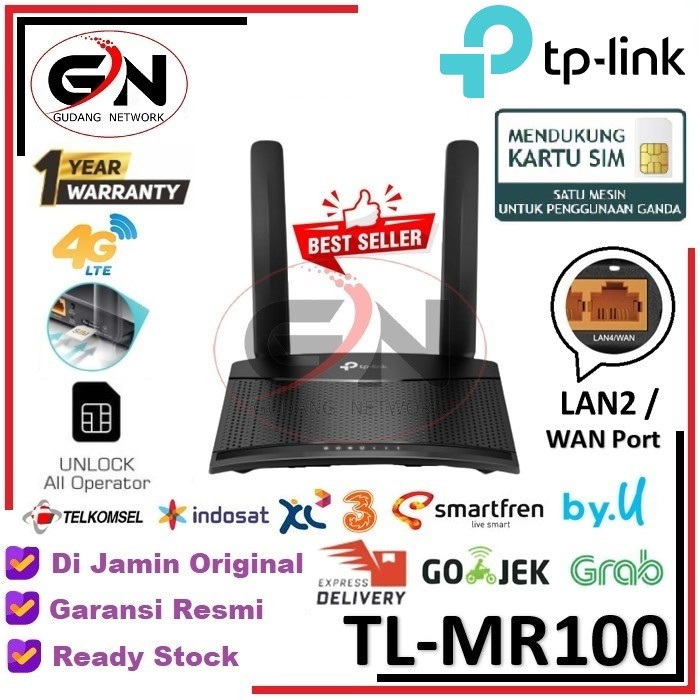 Jual HARGA DISC - TP-LINK TL-MR100 300Mbps Wireless N 3G / 4G LTE ...