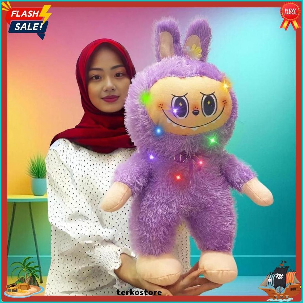Jual Boneka Labubu Pakai Lampu Led Ukuran 50 Cm (Order Sebelum ...