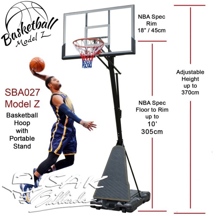 Jual Portable Basketball Hoop Z - Rim Bola Basket Ring Outdoor Indoor ...